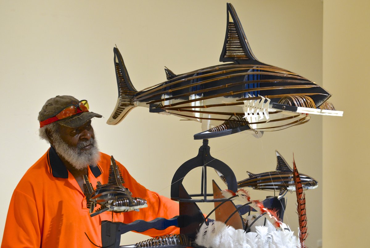 Triple Beizam Hammerhead Shark Headdress: An interview with Ken Thaiday ...