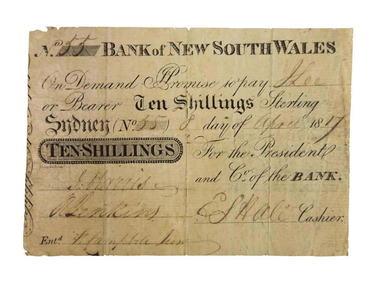 First Bank Note 1817, Bank of New South Wales (Westpac) - The ...