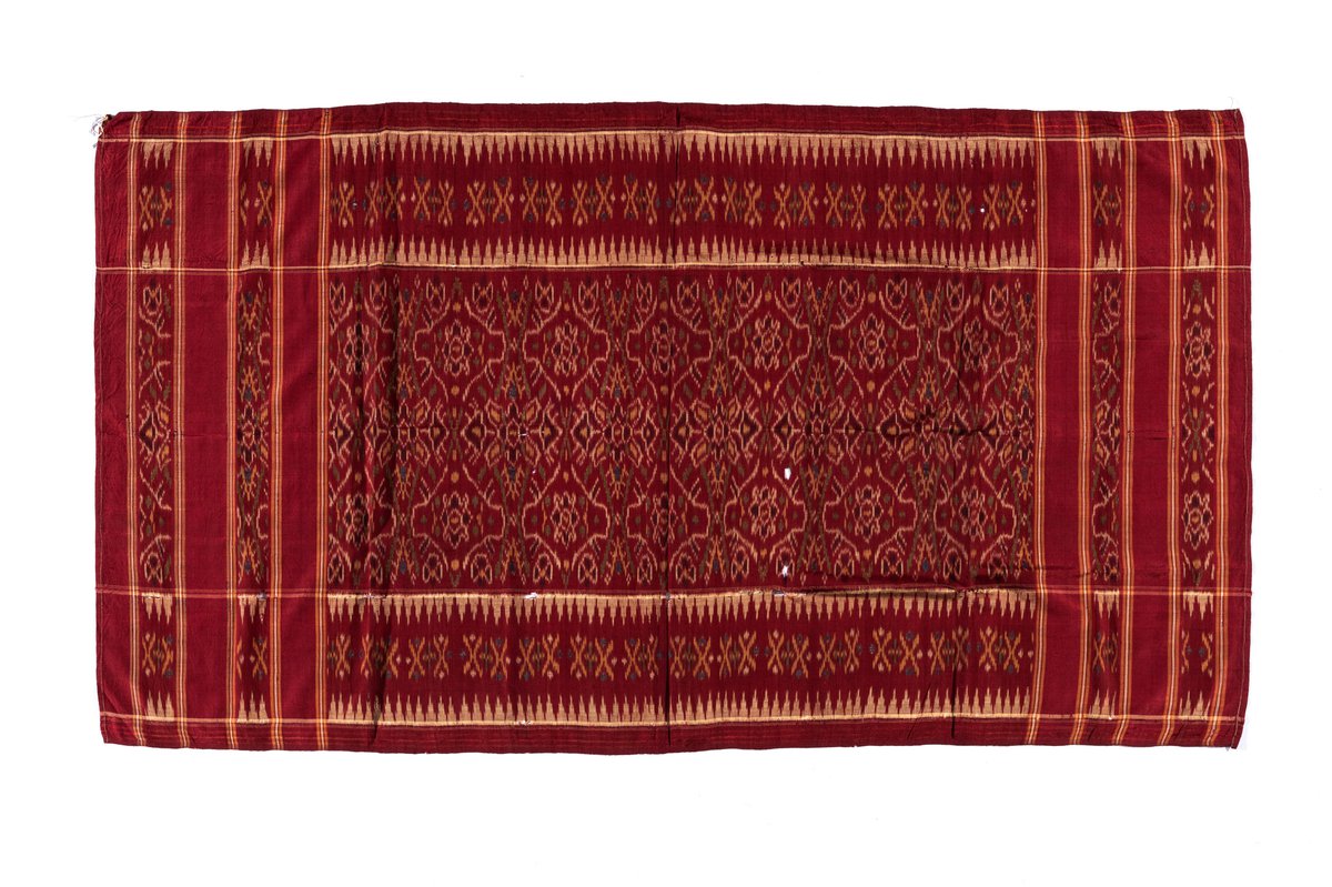 Ritual silk cloth (kain cepuk) E097448 - The Australian Museum