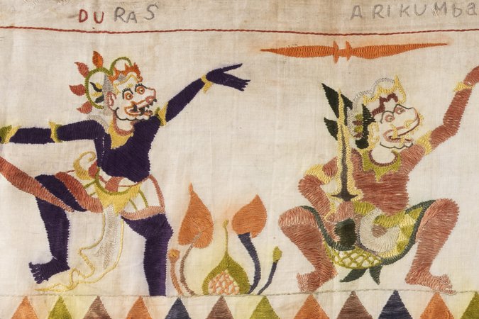 Iconic monkey heroes: Narrative embroidery from Negara E097485 - The ...