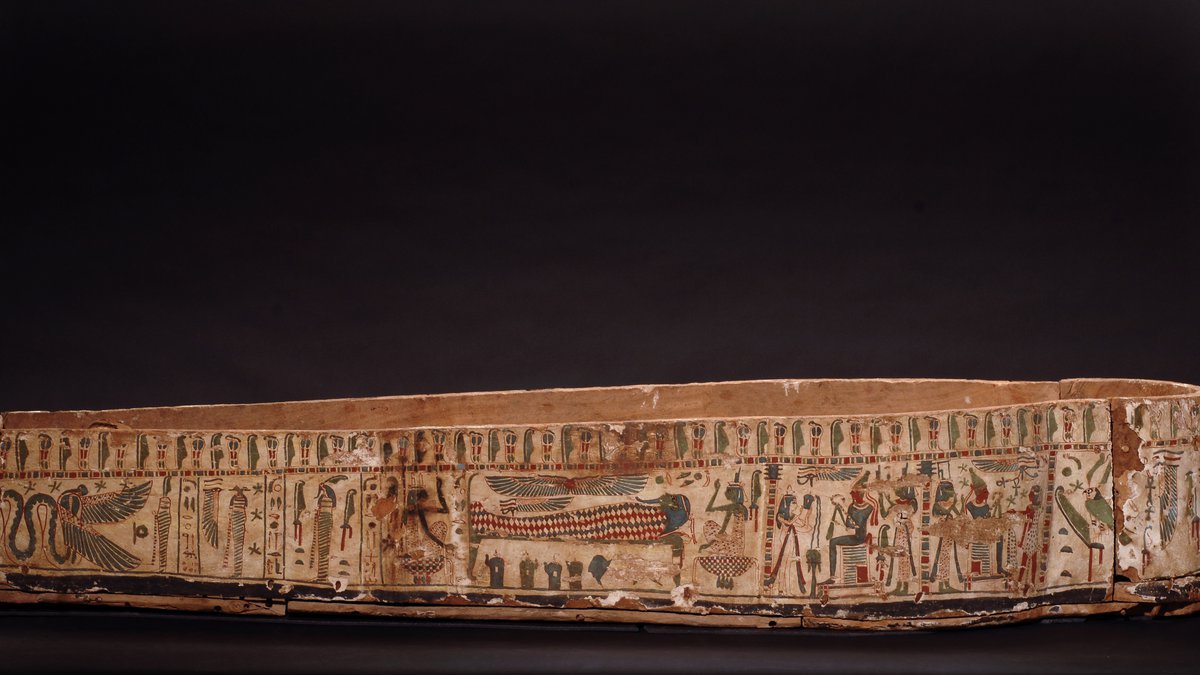 Yellow coffin from Akhmim - The Australian Museum Blog