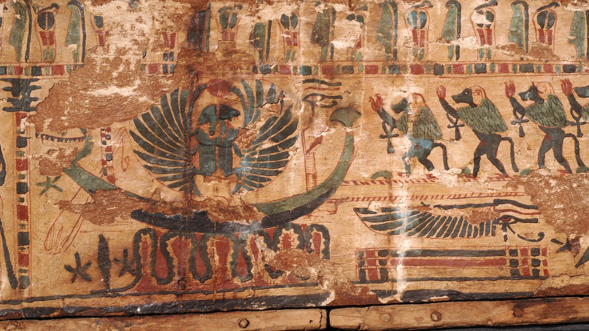 Yellow coffin from Akhmim - The Australian Museum Blog