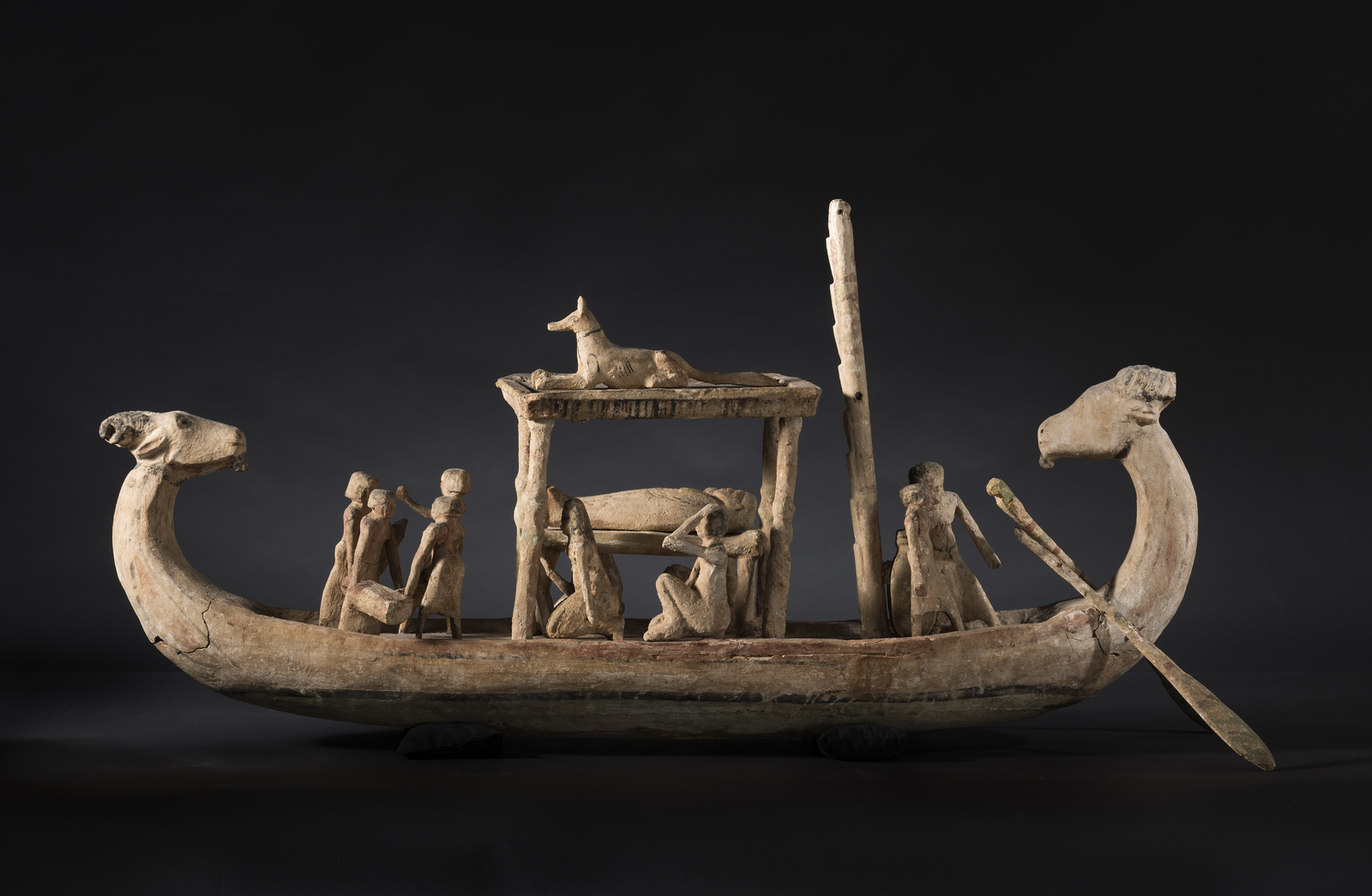 Egyptian funerary boat model - The Australian Museum
