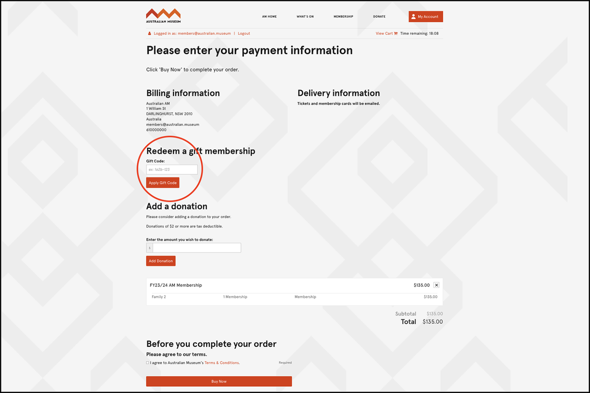 Gift Membership - The Australian Museum