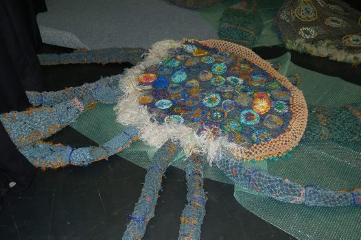 Ghost net art: Dauma and Garom wrapped for transport to Sydney - The ...